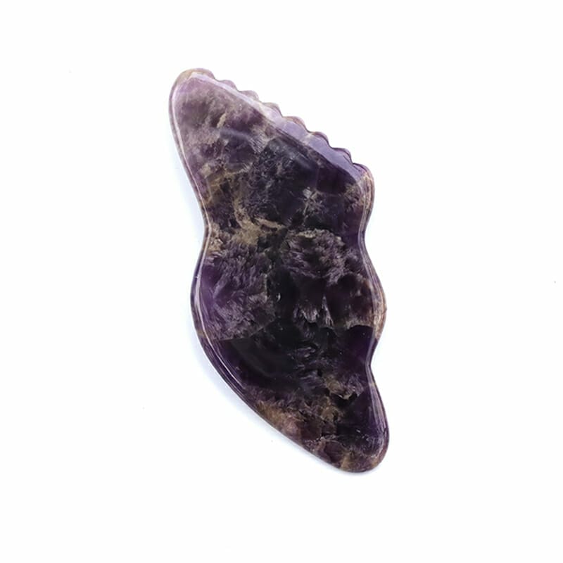 Wholesale Amethyst Gua Sha Tool Wave With Teeth Supplier | YLELY